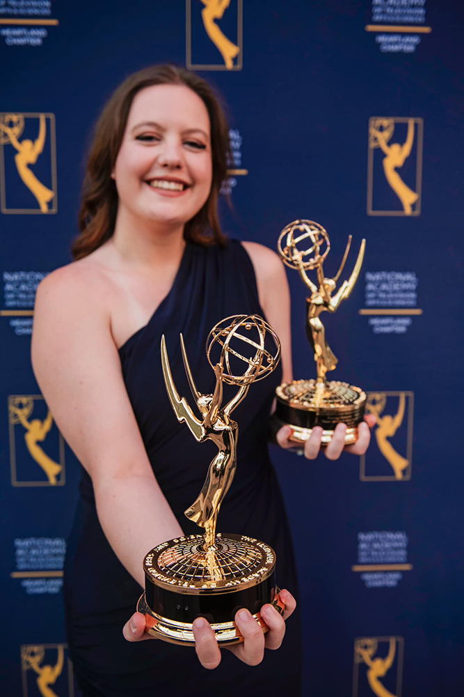 Media studies alumna honored with 2 Emmys - The University of Tulsa Media studies alumna honored with 2 Emmys - The University of Tulsa