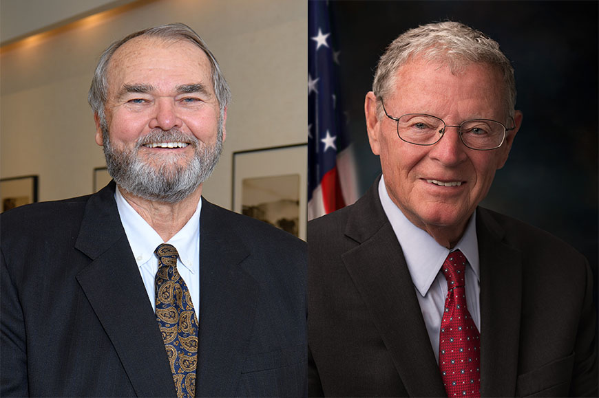 Randy Foutch and Jim Inhofe inducted into TU ENS Hall of Fame